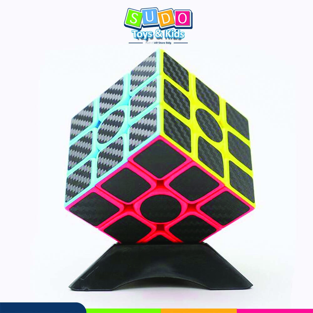 Jual Mainan Rubik Magic Cube 3 x 3 x 3 Bahan Ringan Motif Fiber Carbon ...