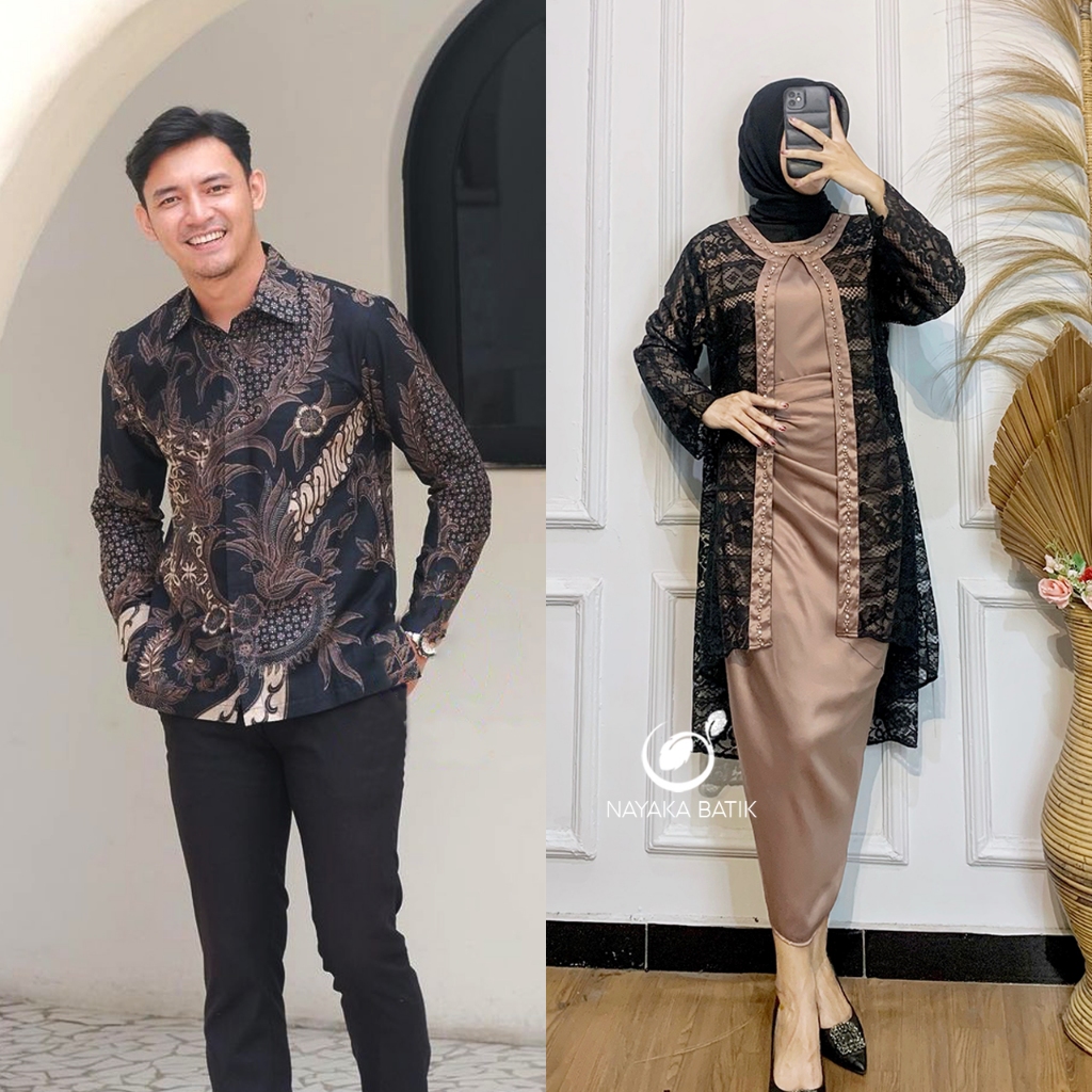 Jual NAYAKA BATIK FURING SERIES - Batik Couple Arsyila One Set Outer ...