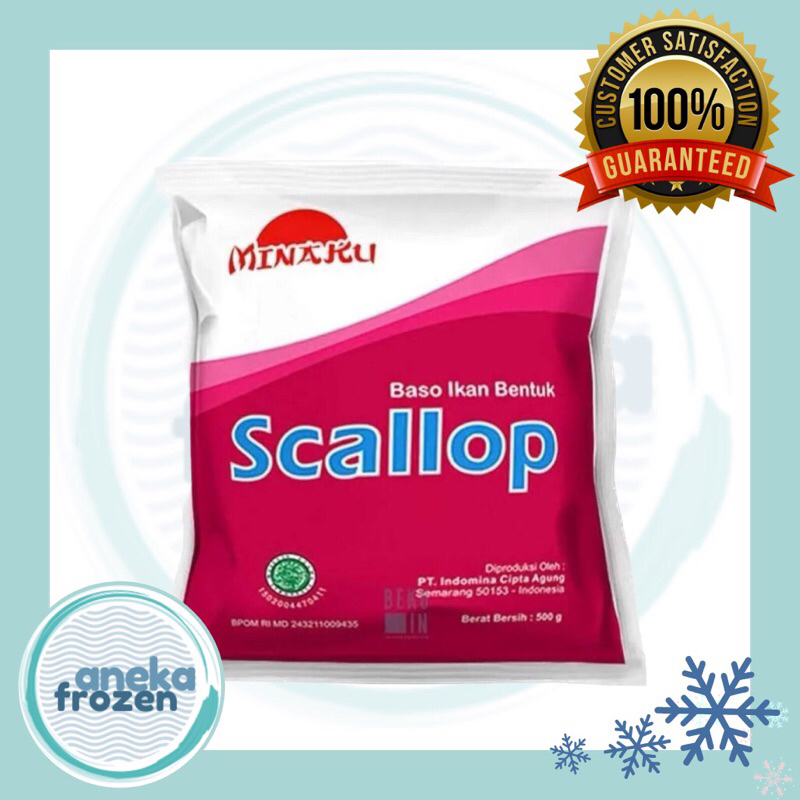 Jual minaku scallop 500 gram aneka frozen malang | Shopee Indonesia