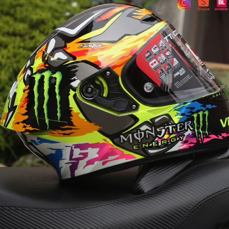 Jual HELM KYT TT Course Marco Bezzecchi repaint FULL FACE | Shopee ...