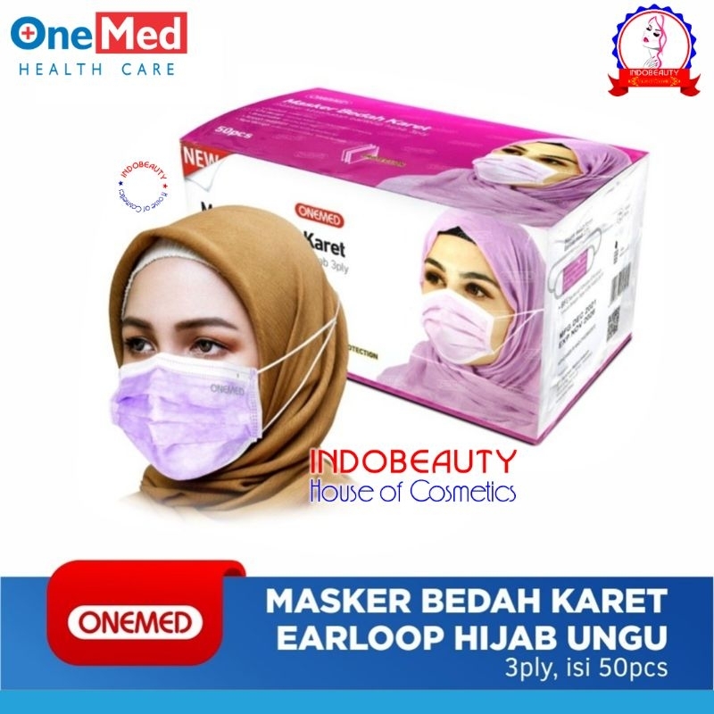 Jual ONEMED Medical Face Mask Masker Karet Medis Bedah 3 Ply Earloop ...