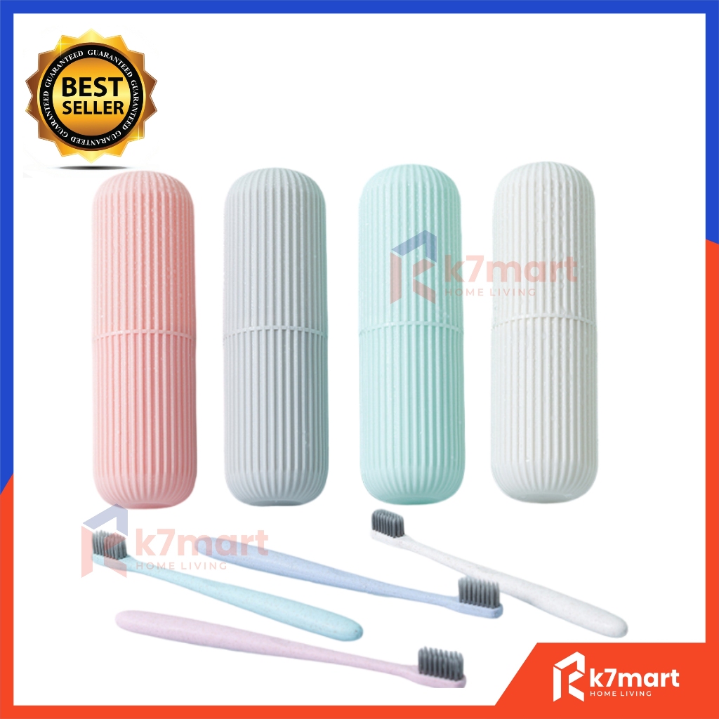 Jual K7MART TEMPAT SIKAT GIGI TRAVEL SET TABUNG KOTAK SIKAT GIGI PASTA ...