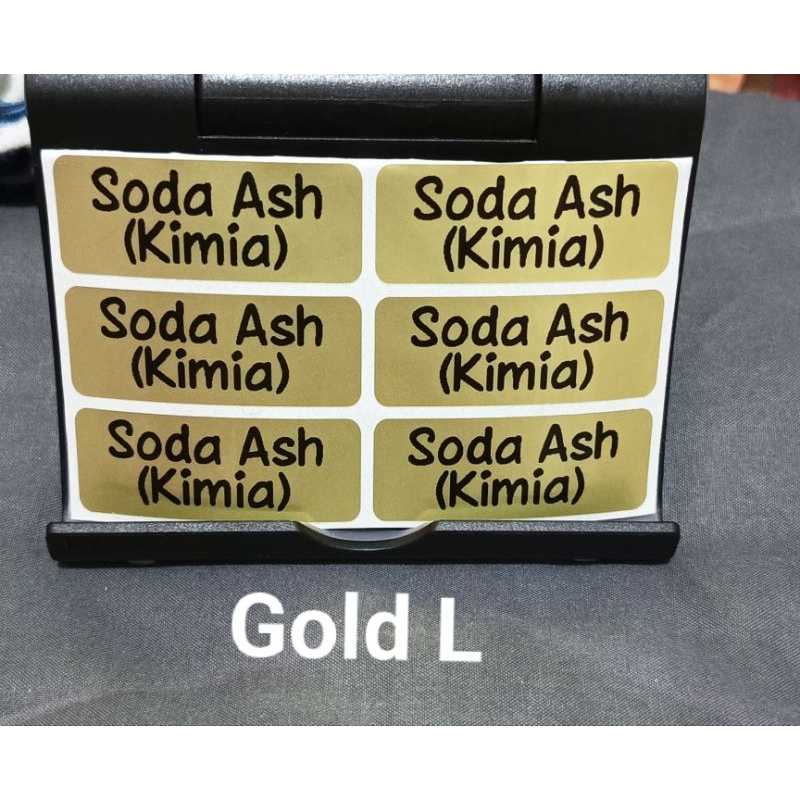 Jual Stiker Label Waterproof Soda Ash (Kimia) size L isi 6 pcs | Shopee ...