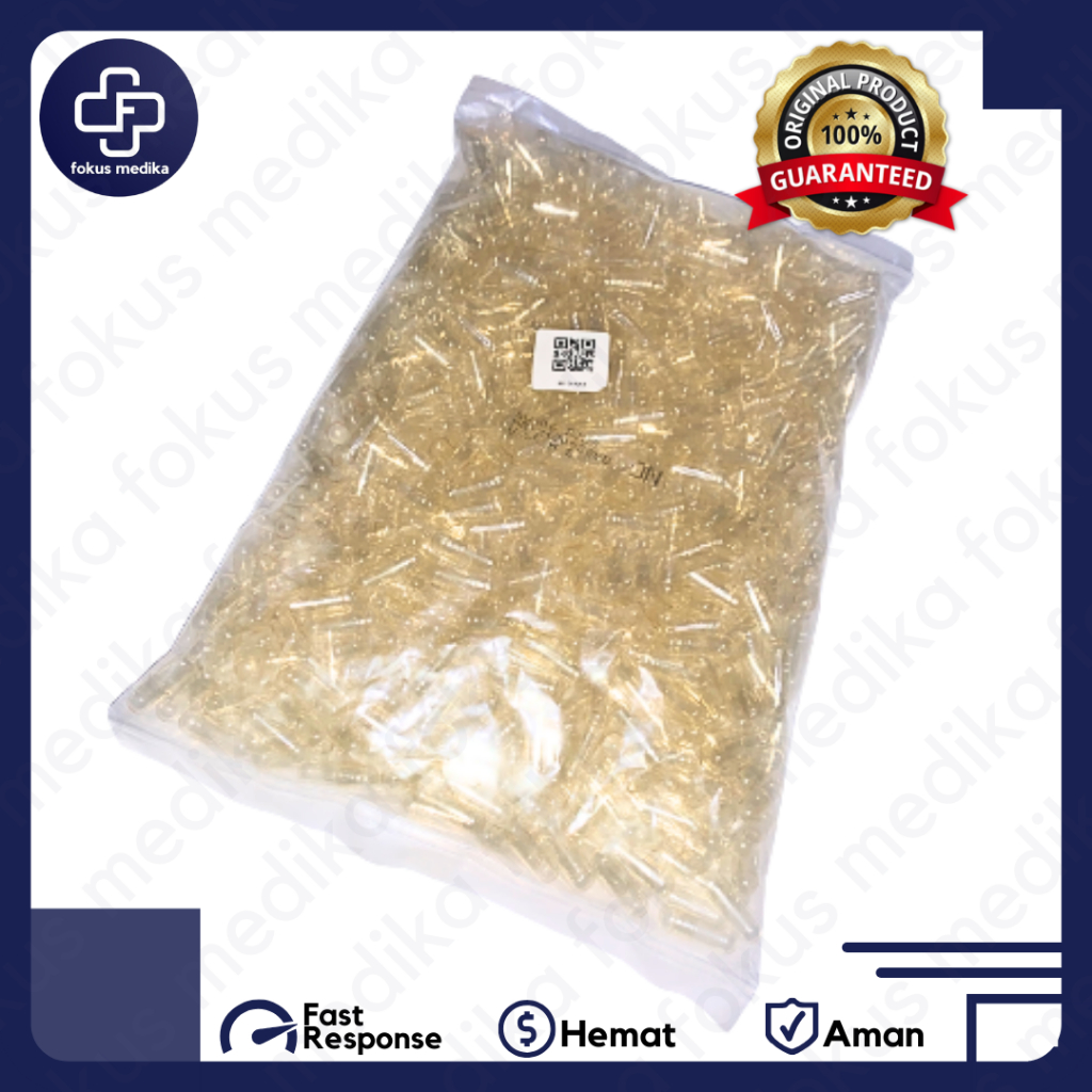 Jual Cangkang Kapsul Kosong No 0 Isi 1000 Pcs Kulit Kapsul Natural Bening | Shopee Indonesia