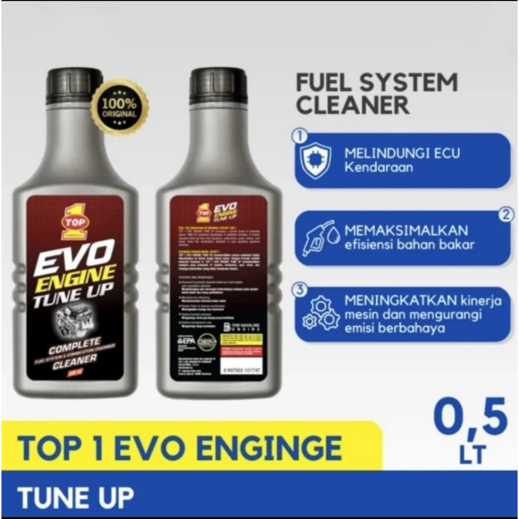 Jual TOP 1 EVO Engine TOP1 Tune Up Injector Fuel System Bensin 500ml | Shopee Indonesia
