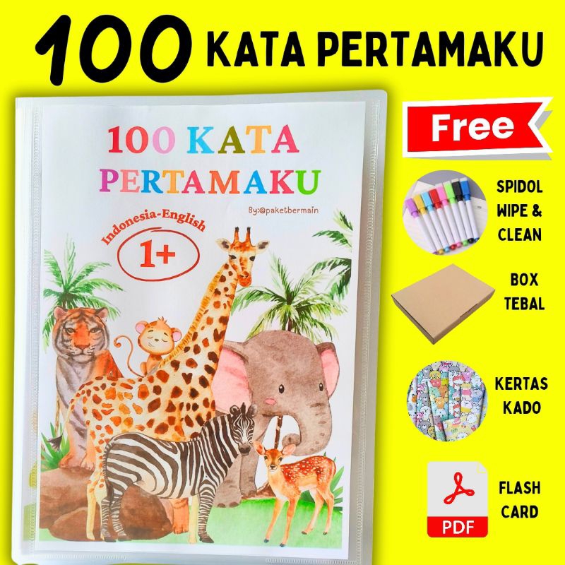 Jual 100 KATA PERTAMAKU (BILINGUAL) INDONESIA-ENGLISH / Buku Anak 1 ...