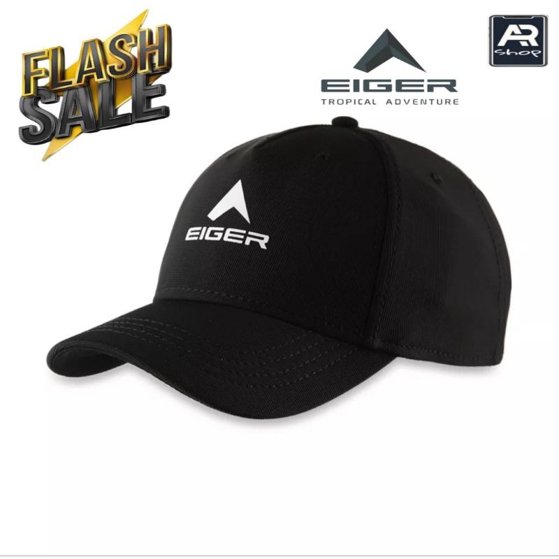Jual Topi Baseball Eiger Black, L | Shopee Indonesia