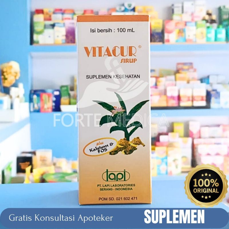Jual Vitacur Sirup Tambah Nafsu Makan (100ml) ED MEI 2025 | Shopee ...