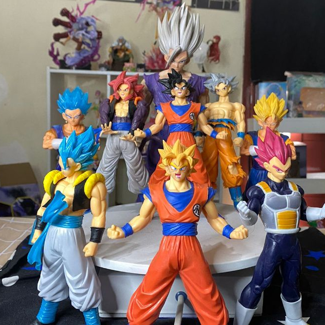 Jual Satu Set Action Figure Dragon Ball Goku UI Vegito Gohan Vegeta ...