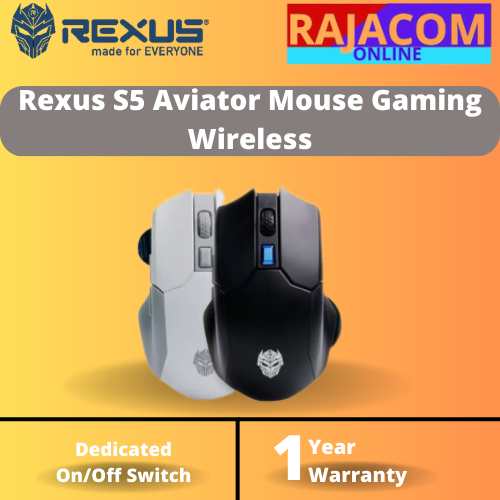 Jual Rexus S5 Aviator Mouse Gaming Wireless | Shopee Indonesia