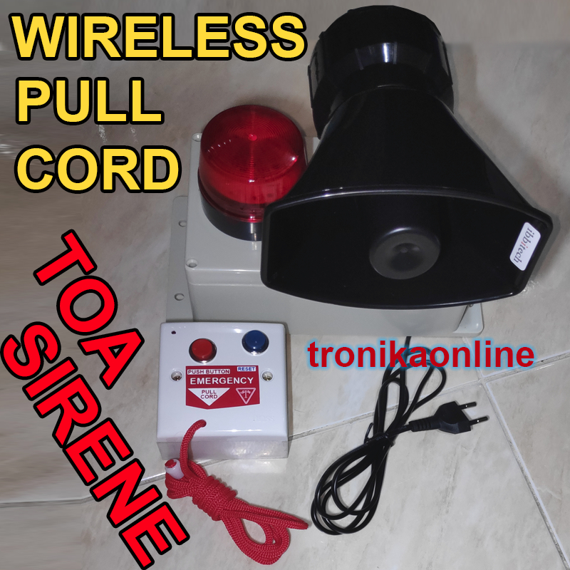 Jual EMERGENCY PULL CORD ALARM DISABLED toilet Panic button WIRELESS ...
