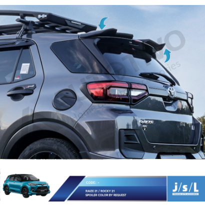 Jual Spoiler Toyota Raize Model Aero JSL | Shopee Indonesia