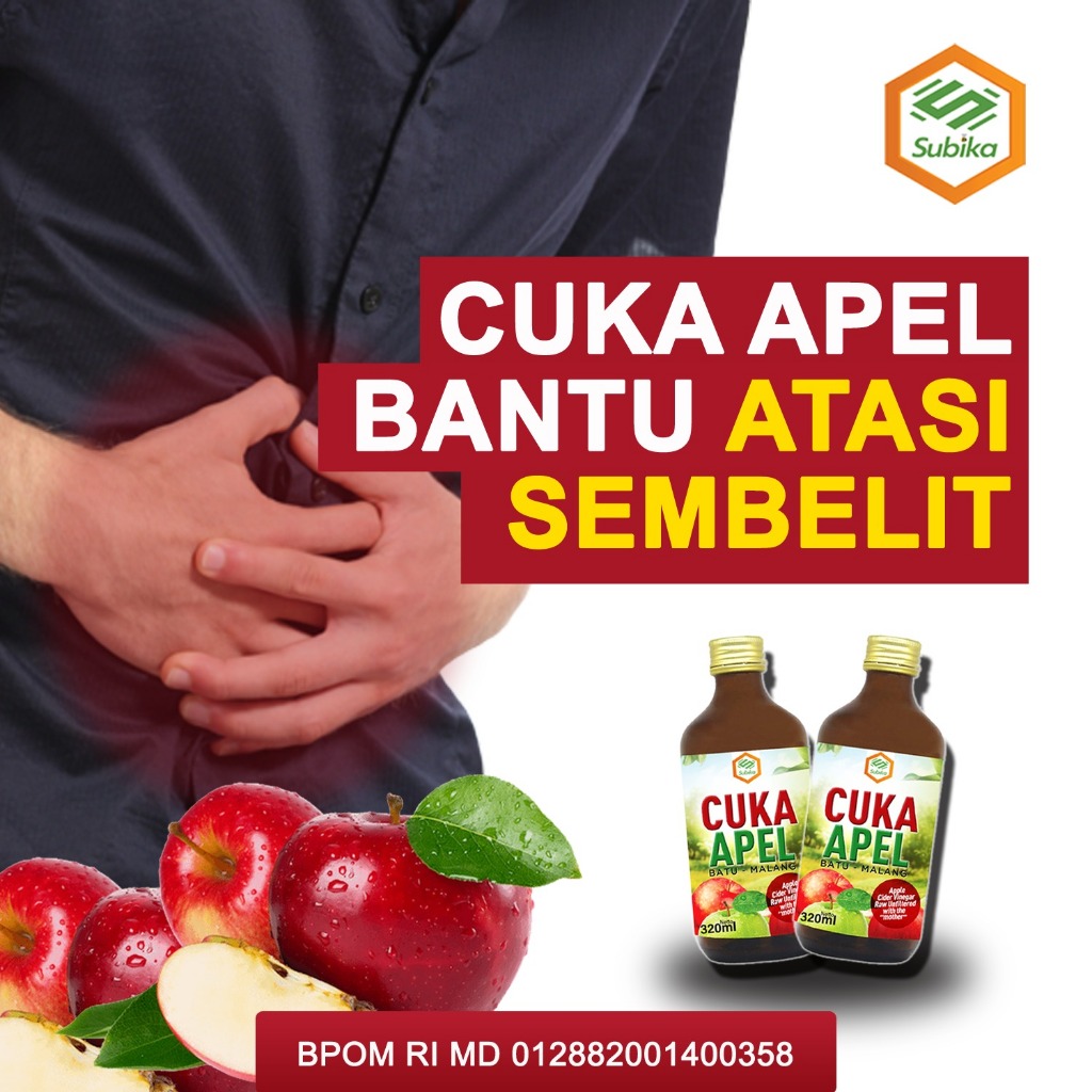 Jual CUKA APEL SUBIKA WITH THE MOTHER 320ML / APPLE CIDER VINEGAR ...