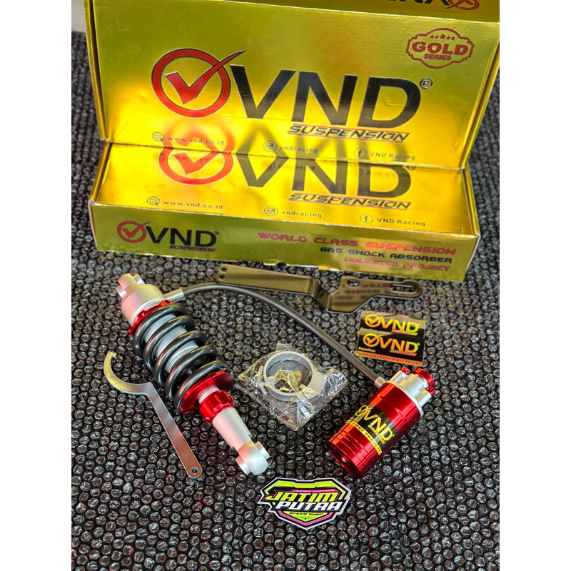 Jual shock vnd ak111 b1 pro satria 2tak merah grey titanium shock ...