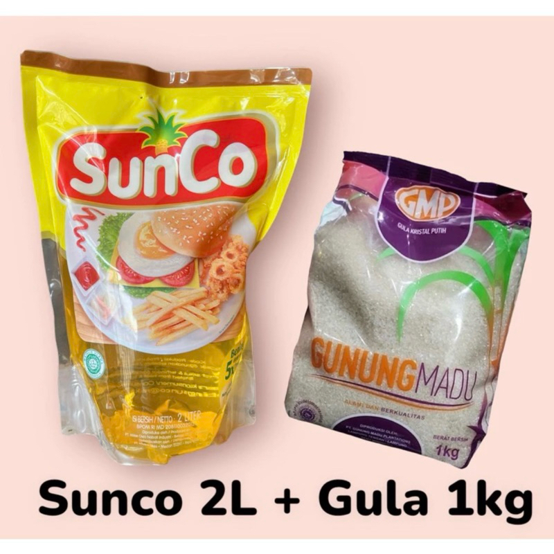 Jual ( JABODETABEK ) SUNCO 2lt + Gula GMP 1kg | Shopee Indonesia