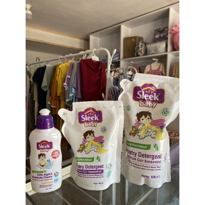 Jual SLEEK Pencuci botol 150 ml/Sleek detergen 450 Ml/SLEEK Detergen ...