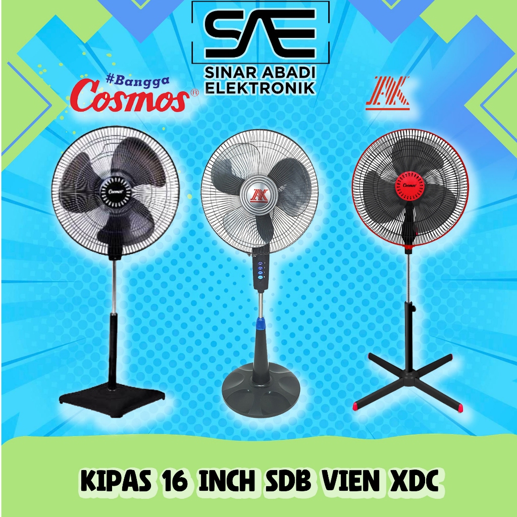 Jual [COD] KIPAS BERDIRI / STAND FAN 16 INCH / KIPAS ANGIN AK / KIPAS ...