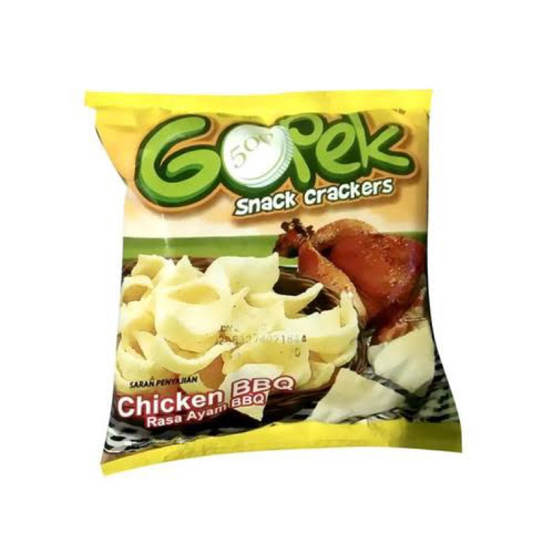 Jual MIN 1 DOS | JAJAN CHIKI SNACK GOPEK 500 CHICKEN BBQ SNACK CRACKERS ...