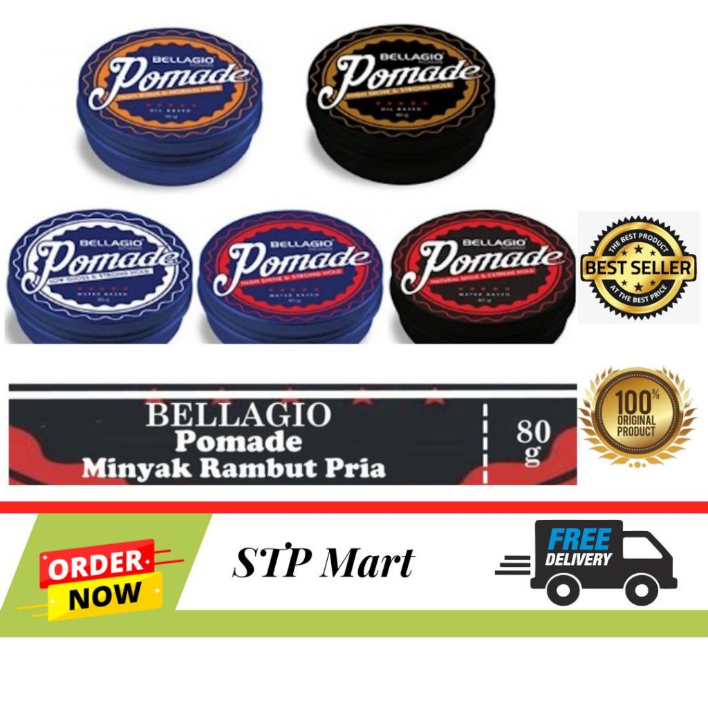 Jual BELLAGIO HOMME STYLING CLAY 80G dan BELLAGIO POMADE // MINYAK ...
