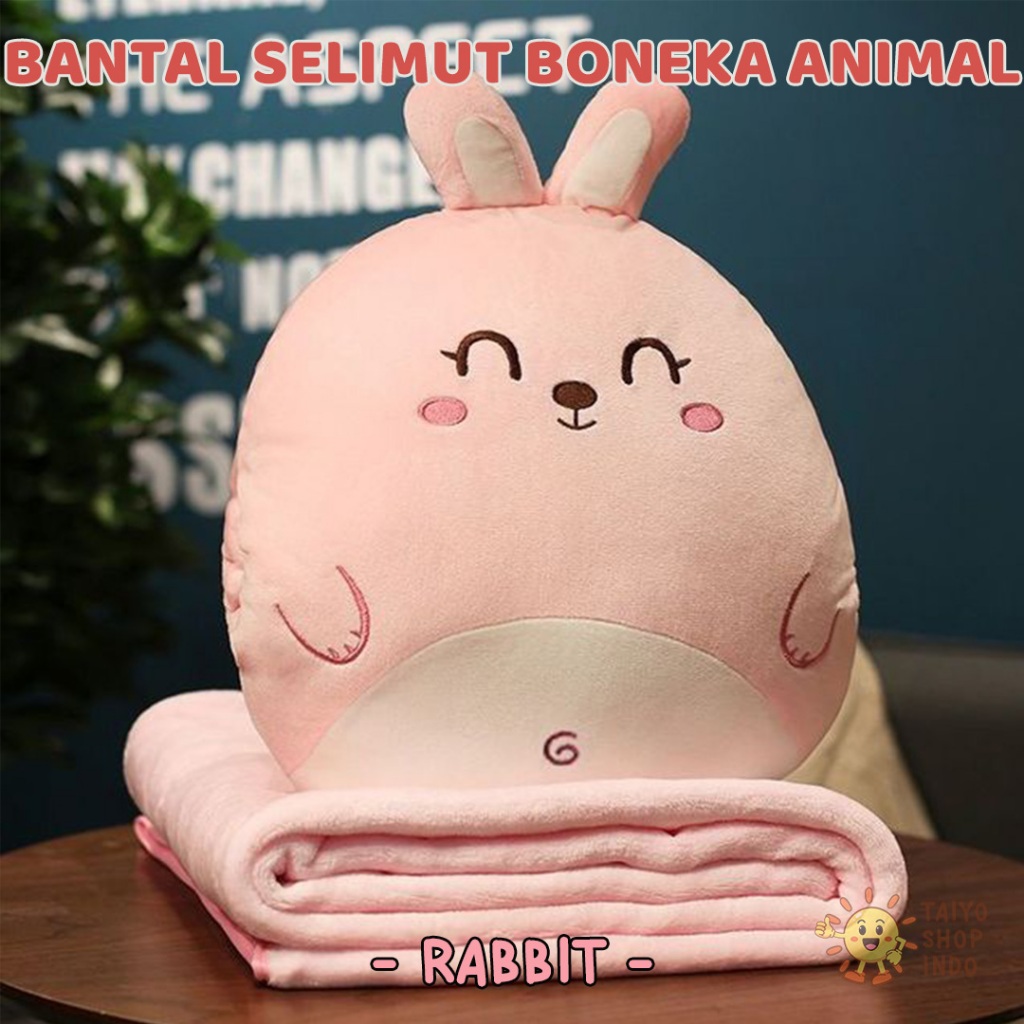 Jual TAIYO Boneka Balmut 2 in 1 Bantal Selimut Karakter Animal Buah ...