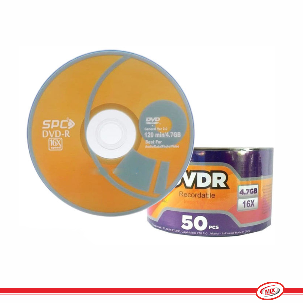 Jual DVD BLANK DVDR SPC DVD-R SPC RESMI 50 PCS | Shopee Indonesia