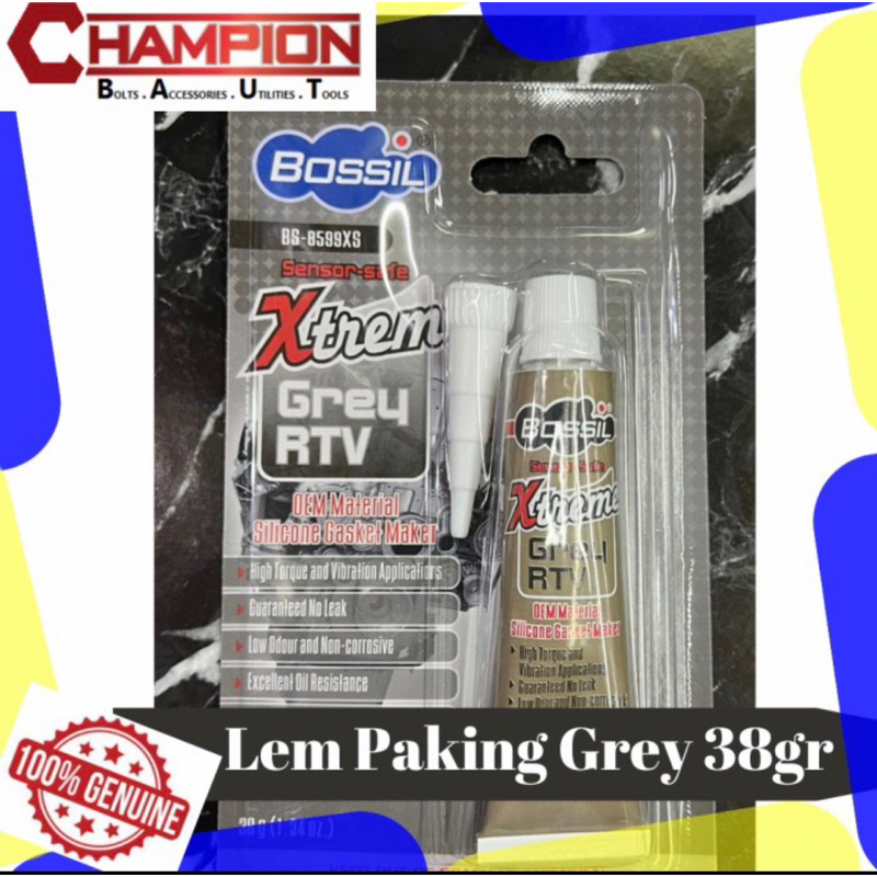 Jual Lem Gasket Paking grey bossil RTV xtreme 38gr | Shopee Indonesia