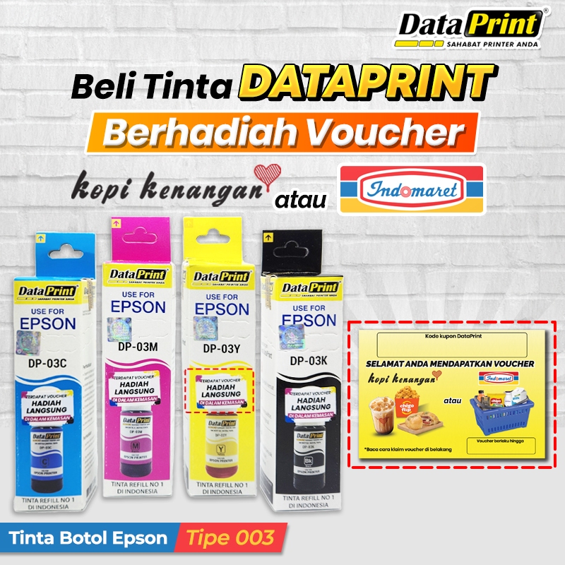 Jual Tinta Refill DataPrint untuk Printer Epson 003 Berhadiah Kopi ...