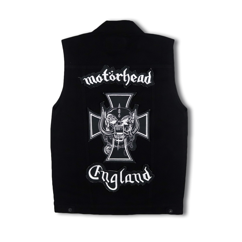 Jual rompi motor / biker / bikers / rompi jins AC DC / rompi lelaki ...