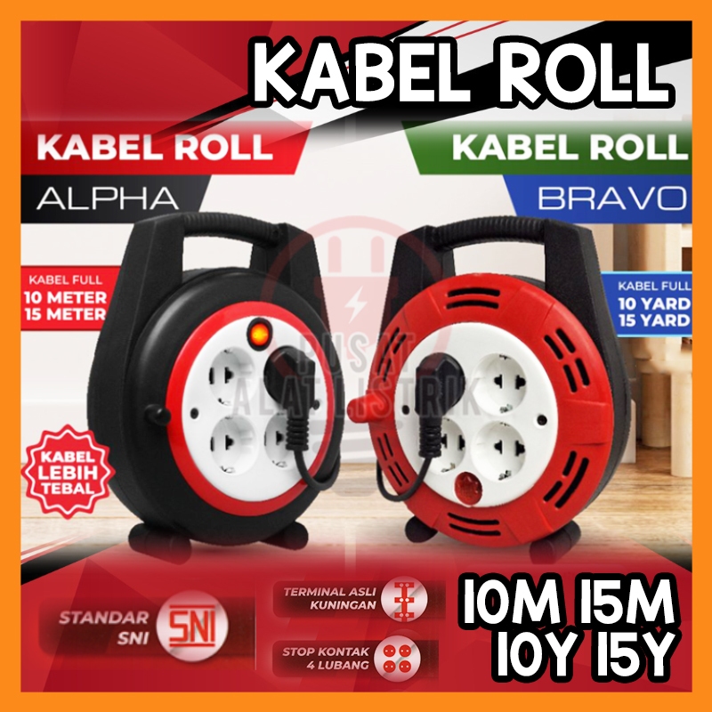 Jual KABEL ROLL 10 METER 15 METER 10M 15M 10 YARD 15 YARD 10Y 15Y SNI ...