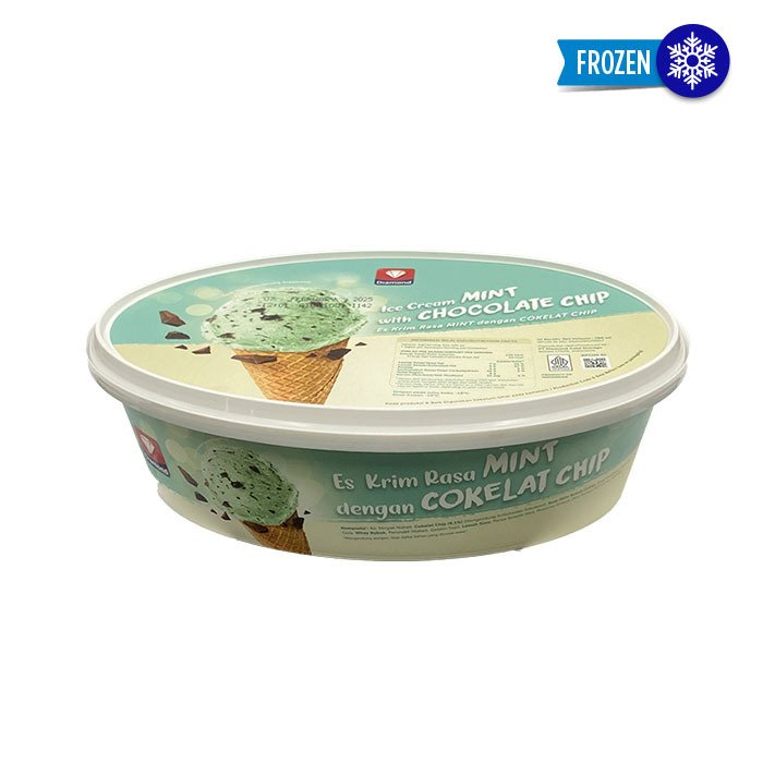 Jual DIAMOND ICE CREAM MINT WITH CHOCOLATE CHIP 700 ML | Shopee Indonesia