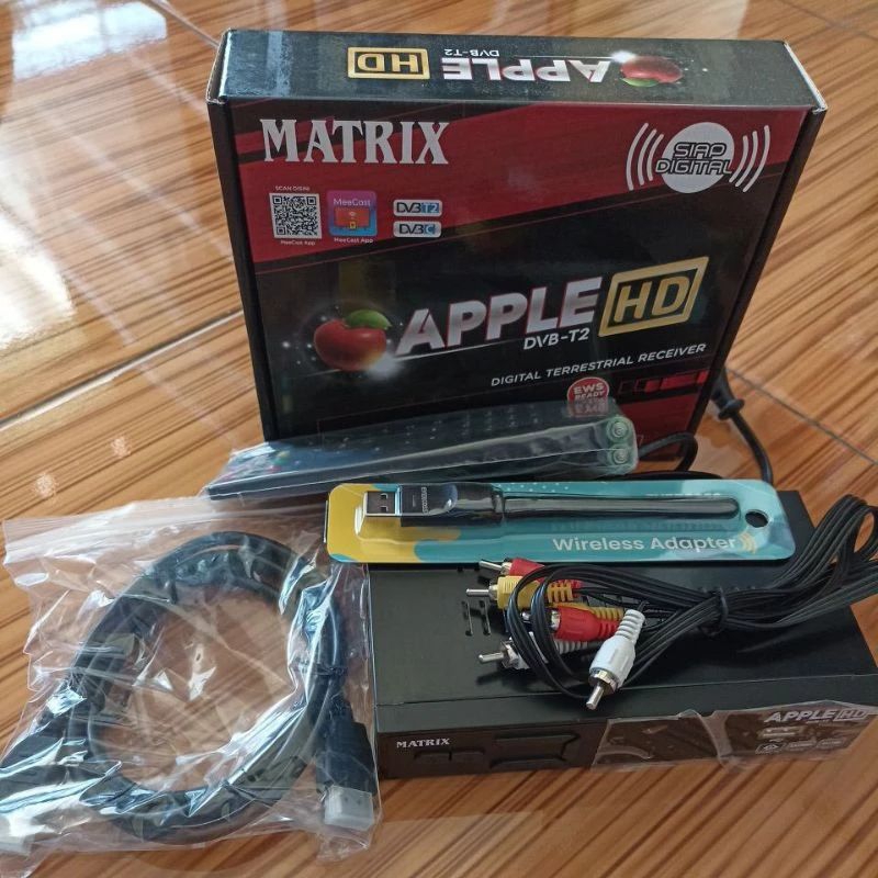 Jual SET TOP BOX MATRIX APPLE MERAH SET TOP BOX TV DIGITAL MATRIX DVB ...