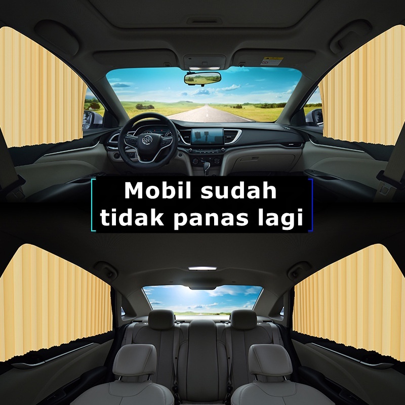 Jual Sunshade Tirai Mobil Magnet Premium 4Sisi Jendela Sinar Matahari ...