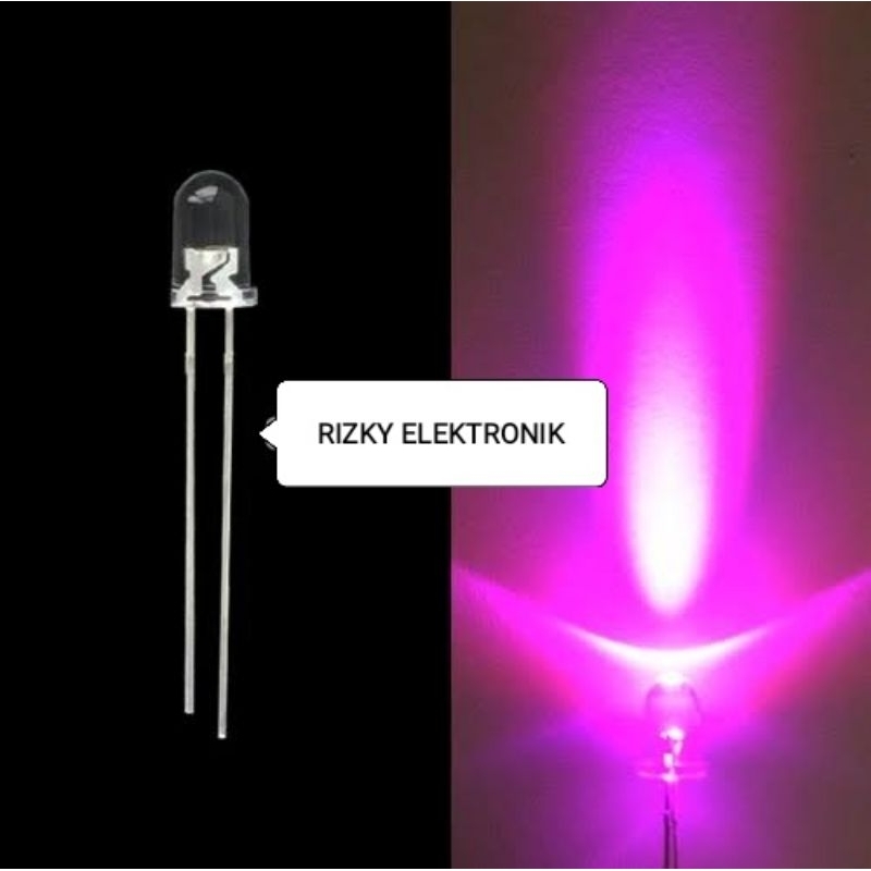 Jual Lampu Super LED 5mm Pink Merah Muda Nyala Terang Kualitas Bagus ...
