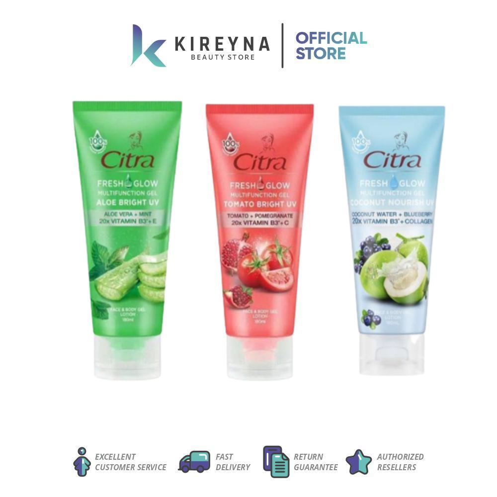 Jual Citra Fresh Glow Bright UV Multifunction Gel 180ml | Shopee Indonesia