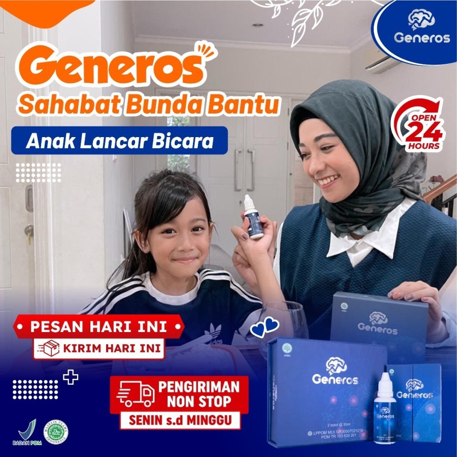 Jual GENEROS Speech Delay Asli Original Generos Vitamin Nutrisi Otak ... Jual GENEROS Speech Delay Asli Original Generos Vitamin Nutrisi Otak ...