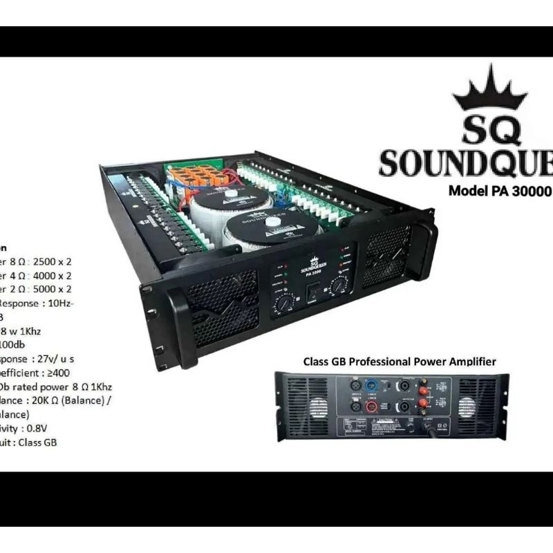 Jual POWER SUBWOOFER SOUNDQUEEN PA 3000 ORIGINAL GARANSI RESMI SQ ...