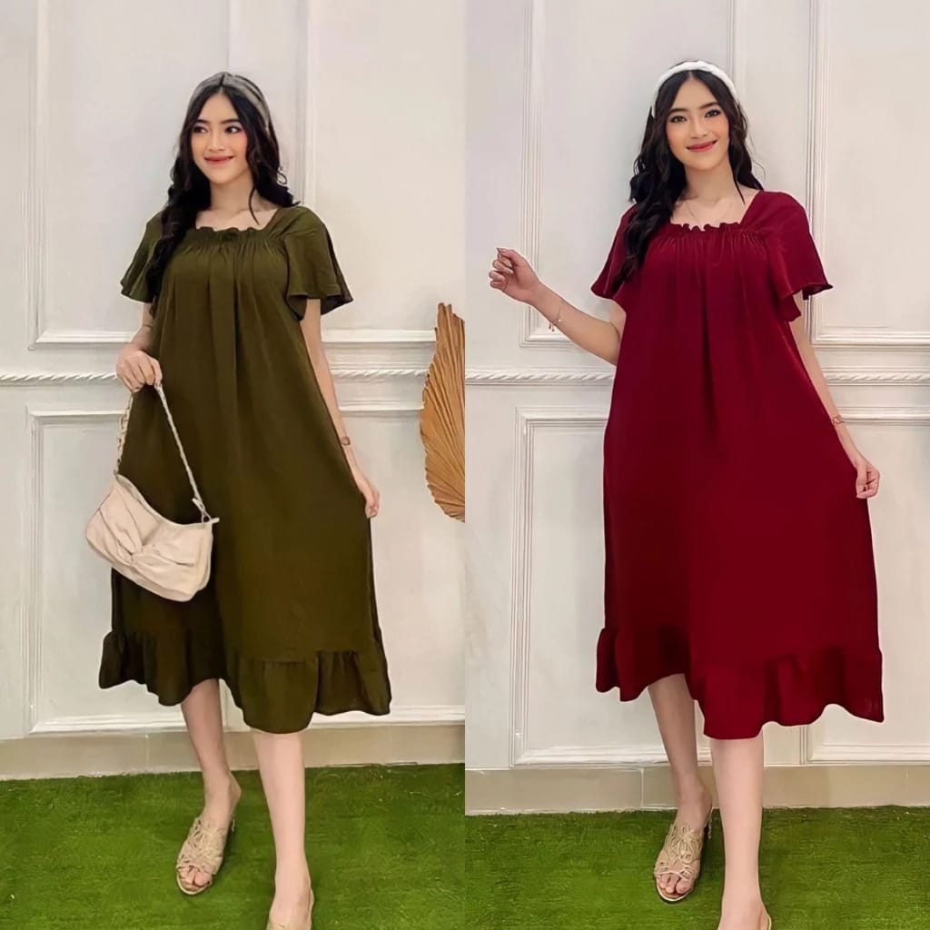 Jual RX FASHION - DASTER DRESS FUJI CRINCLE L - XXL / DASTER MIDI ZARA ...