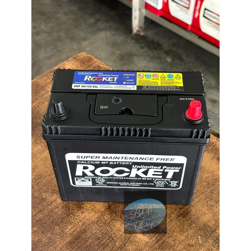 Jual Aki Rocket Ns60L SMF kering Nx100-S6L | Shopee Indonesia