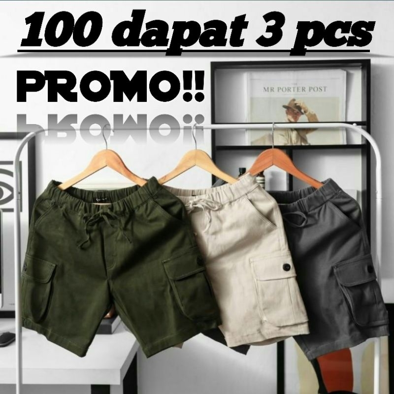 Jual TERLARIS 100rb DAPAT 3 CELANA BRODSHOT CARGO CELANA PENDEK PRIA ...