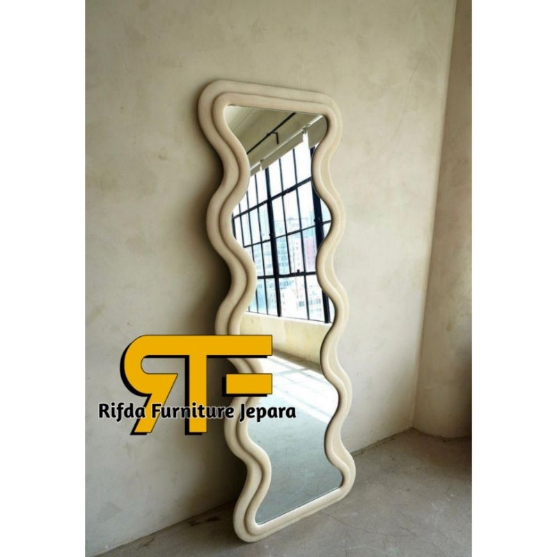 Jual Figura Cermin badan velvet biola ( mirror frame jati,kaca cermin ...