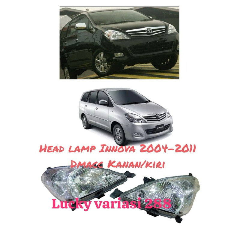 Jual HEAD LAMP INNOVA 2004 2005 2006 2007 2008 2009 2010 2011 LAMPU ...