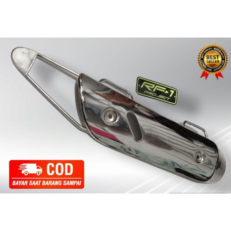 Jual tameng/cover knalpot custom Scorpio | Shopee Indonesia