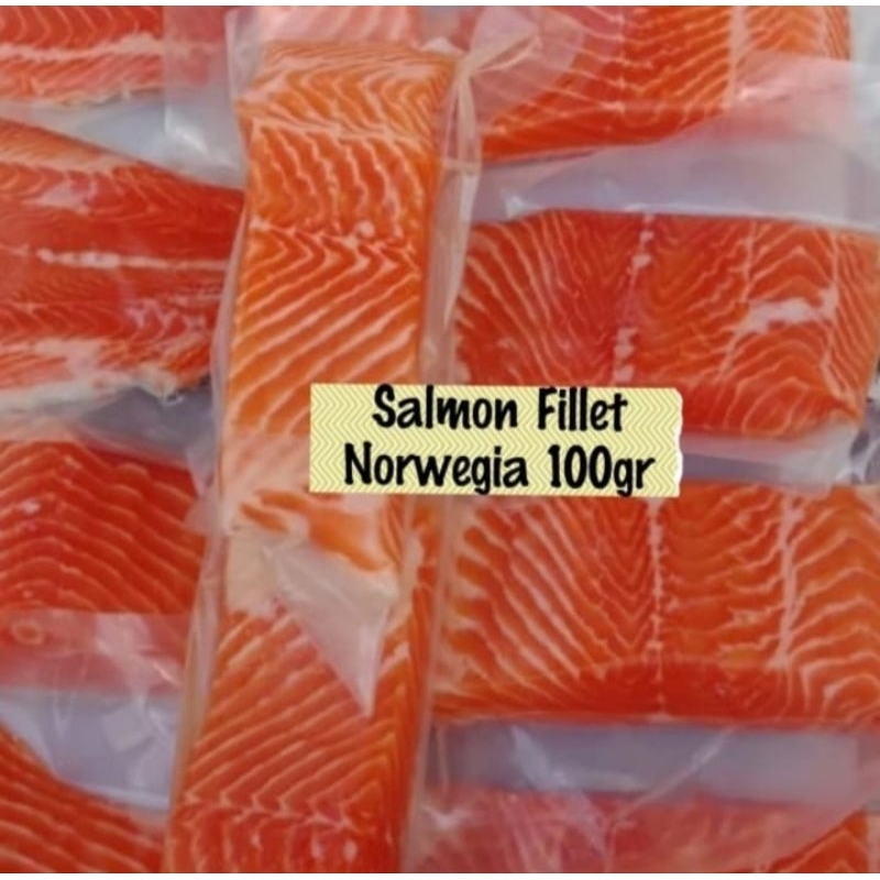 Jual Norwegian Salmon Fillet 100gram | Shopee Indonesia