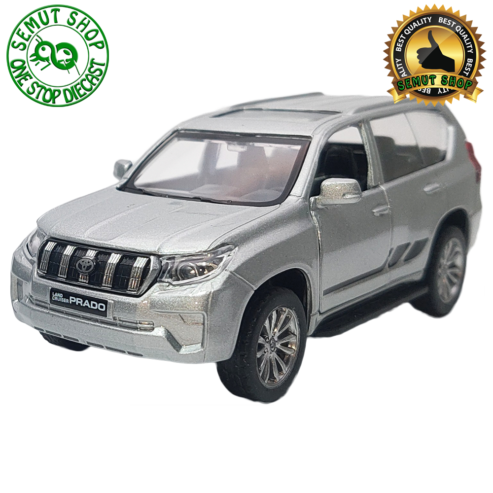 Jual Apolo MSZ 2018 Toyota Land Cruiser Prado Glossy Silver Miniatur ...