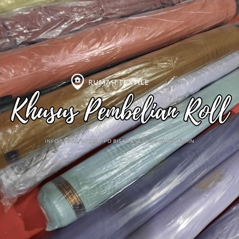 Jual Pembelian Kain Grosir/ Kain Roll polosan / Kain Roll Ready Stock ...