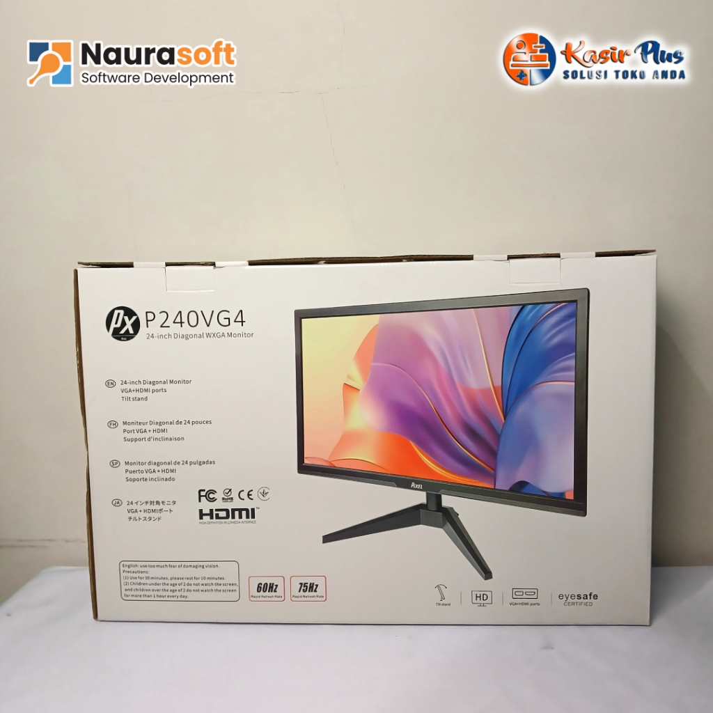 Jual Monitor Pixel 24" P240VG4 VGA + HDMI | Shopee Indonesia