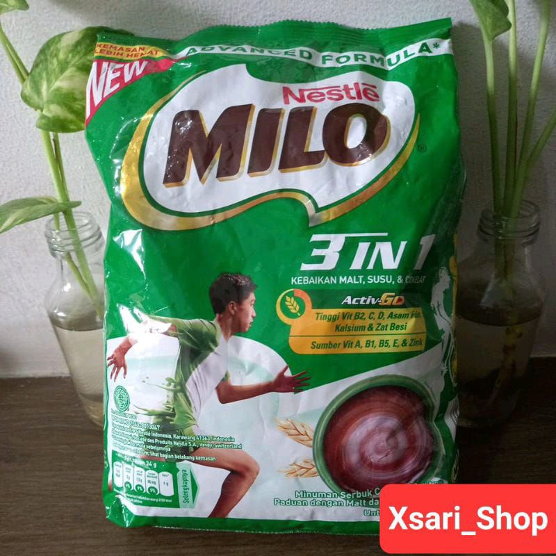 Jual Susu Coklat MILO 3 IN 1 990 GRAM/3IN1/ milo activ-go 1 kg / 990GR ...