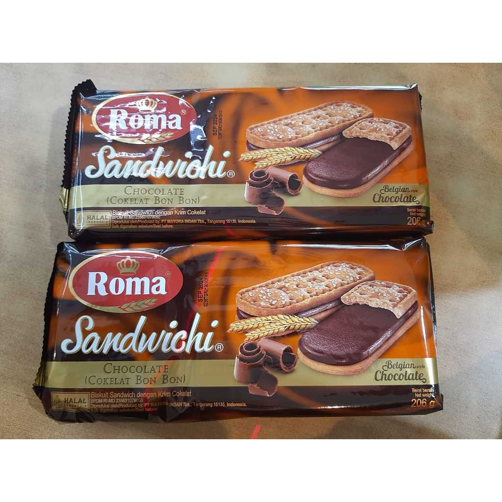 Jual ROMA SANDWICH 2 x 206 GRAM | Shopee Indonesia