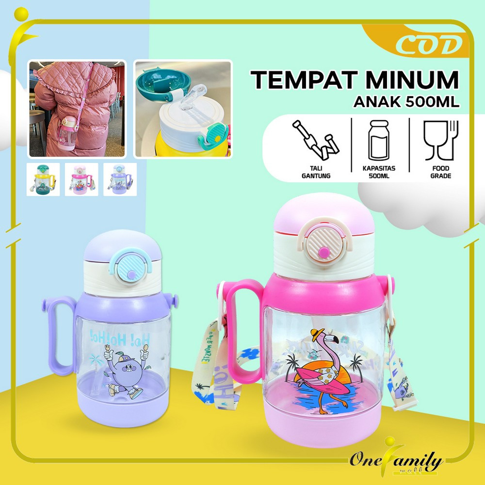 Jual ONE-C914 Botol Minum Anak 500ML Motif Kartun Tiger BPA FREE ...
