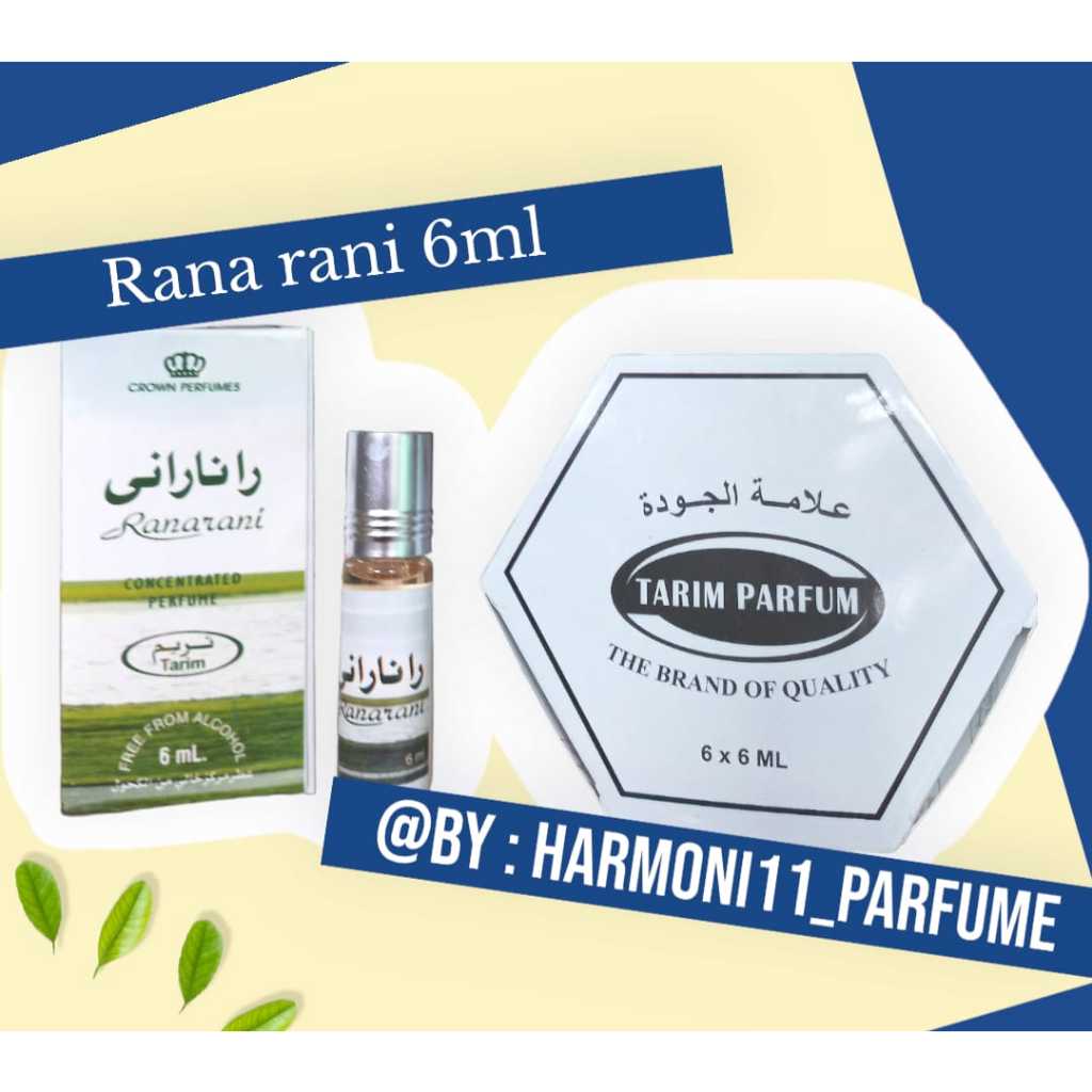 Jual 1 BOX AROMA RANA RANI ISI 6 BOTOL 6 ML BY TARIM | Shopee Indonesia